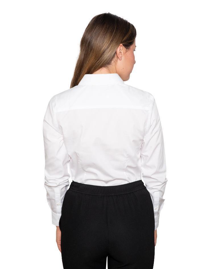 Women’s Classic White Button Front, Collar Dress Shirt – Kloth Studio Inc.